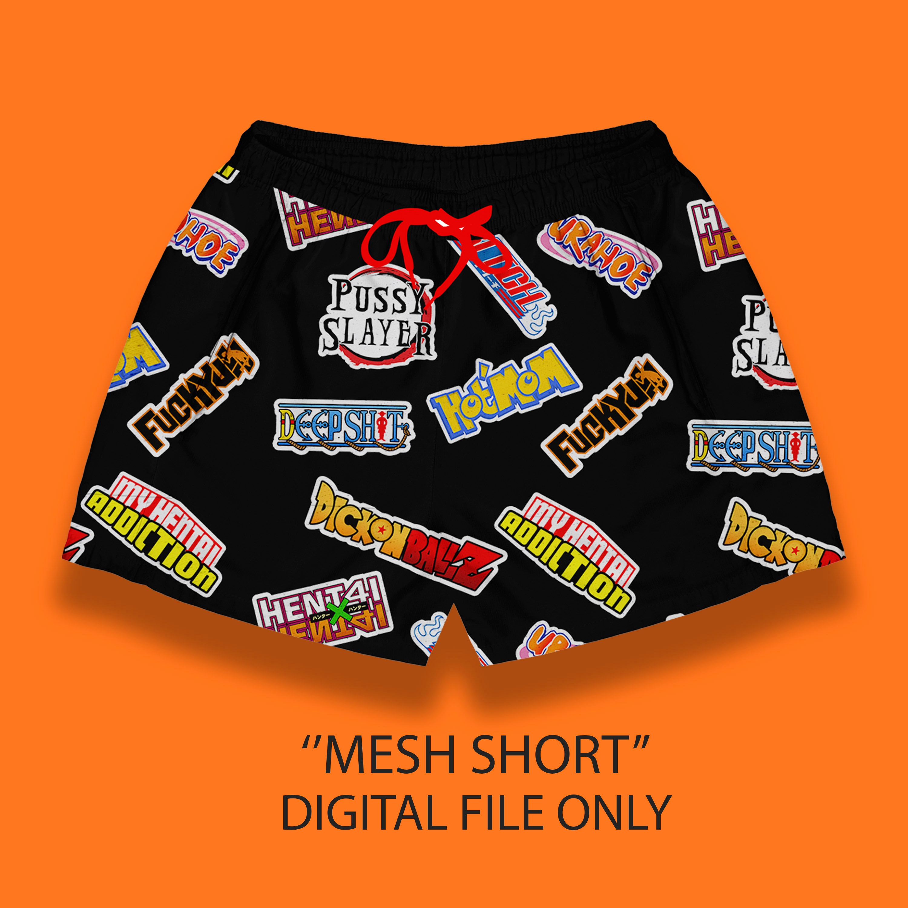 Mens Mesh Shorts Full Sublimation Design Swim Shorts Etsy