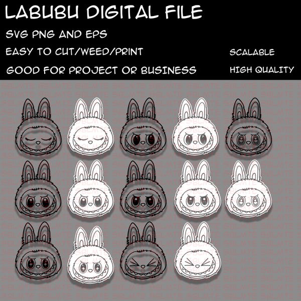 Labubu Template - Etsy