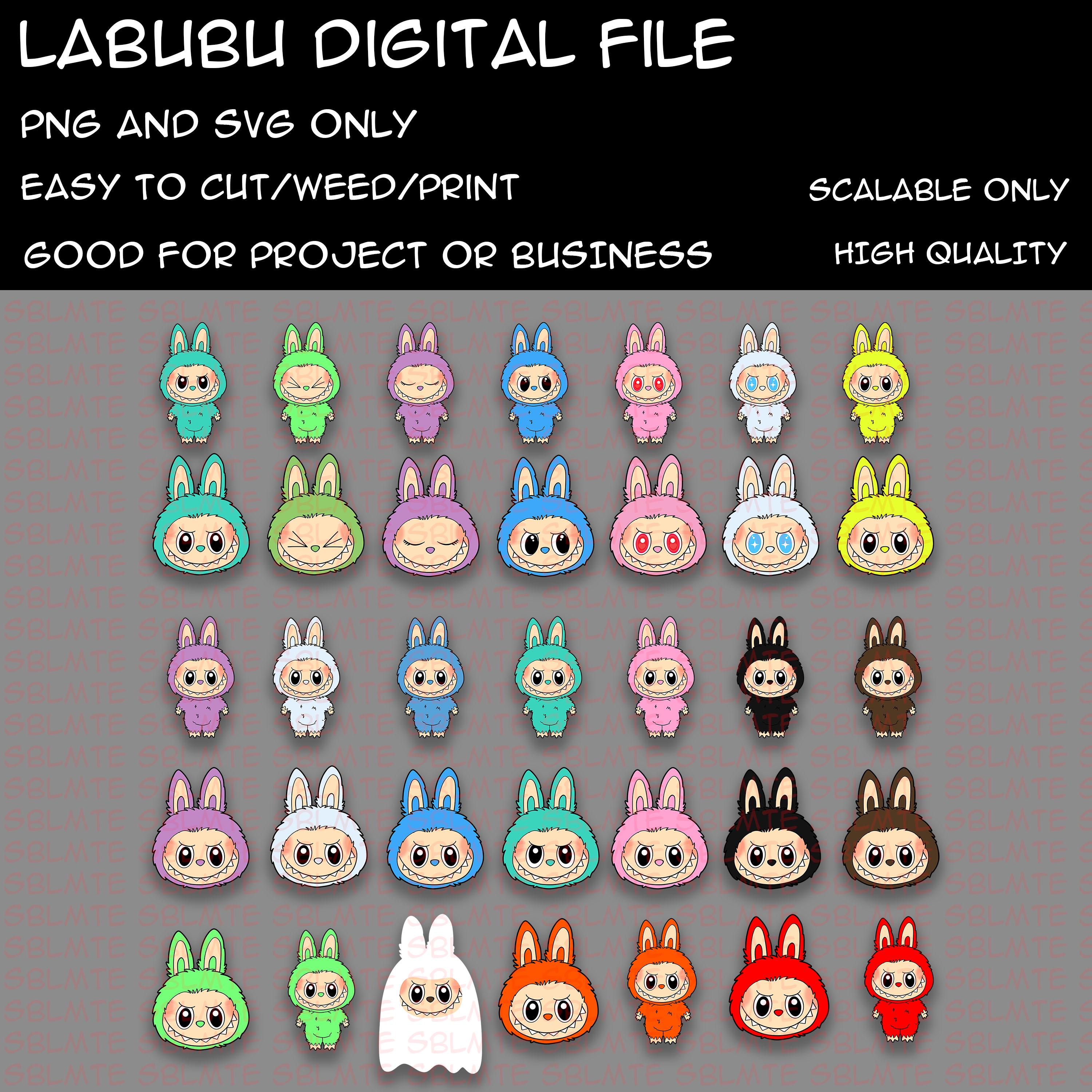 Archivo digital con diseño de calcomanía de Labubu, listo para imprimir ...