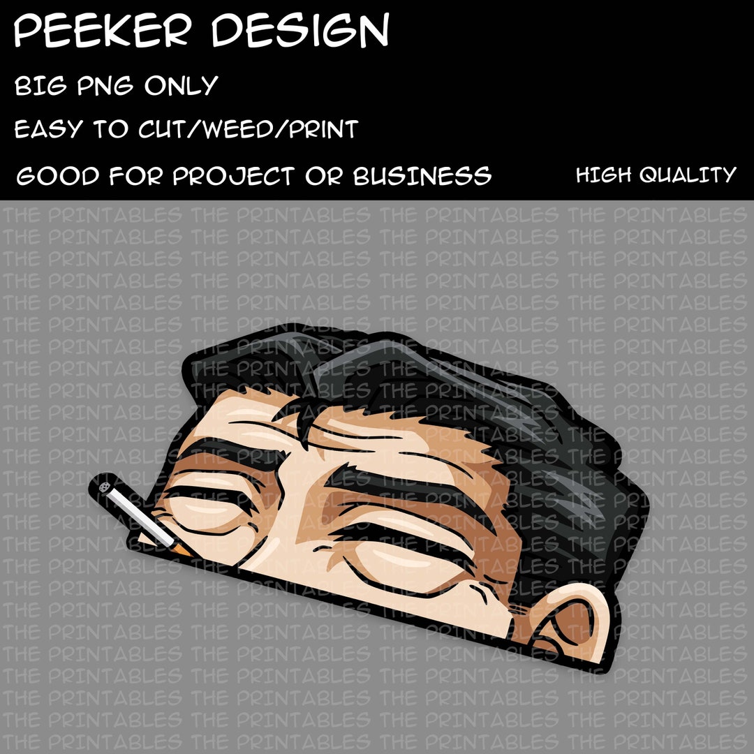 Anime Peeker Sticker Ready to Print, High Quality Png Design - Etsy