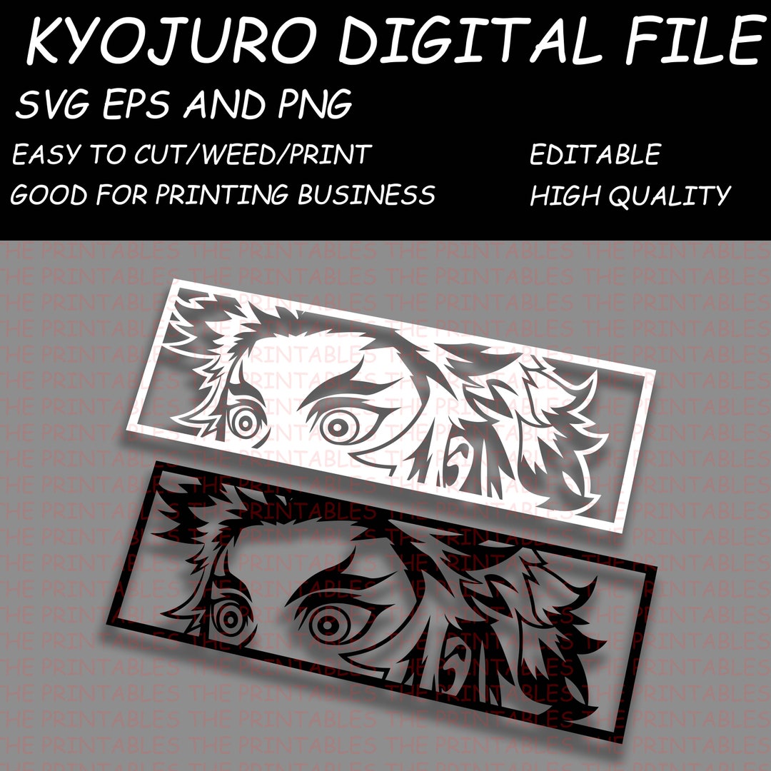 Fire Demon Decal Sticker Design Anime Svg and Png - Etsy