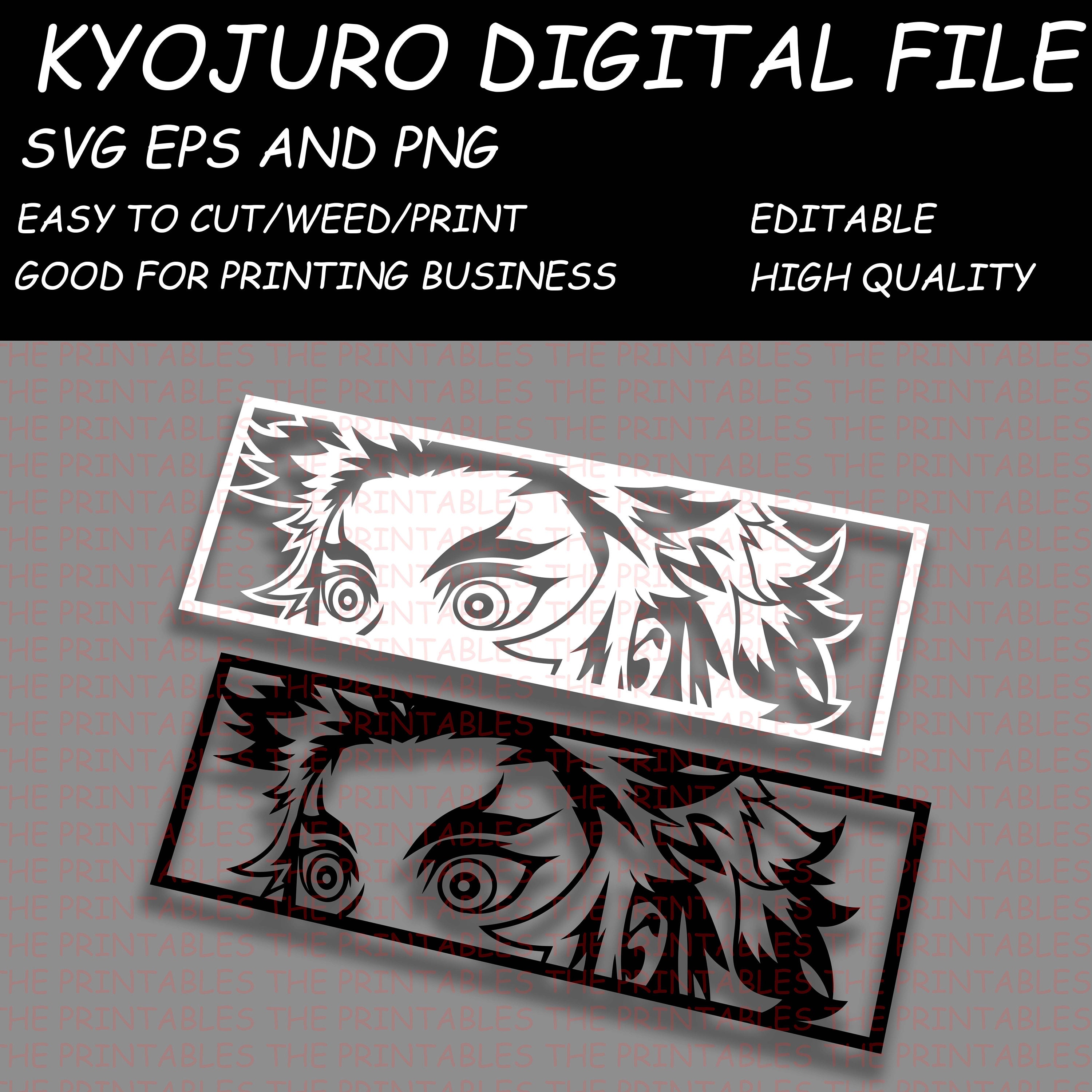 Fire Demon Decal Sticker Design Anime Svg and Png - Etsy