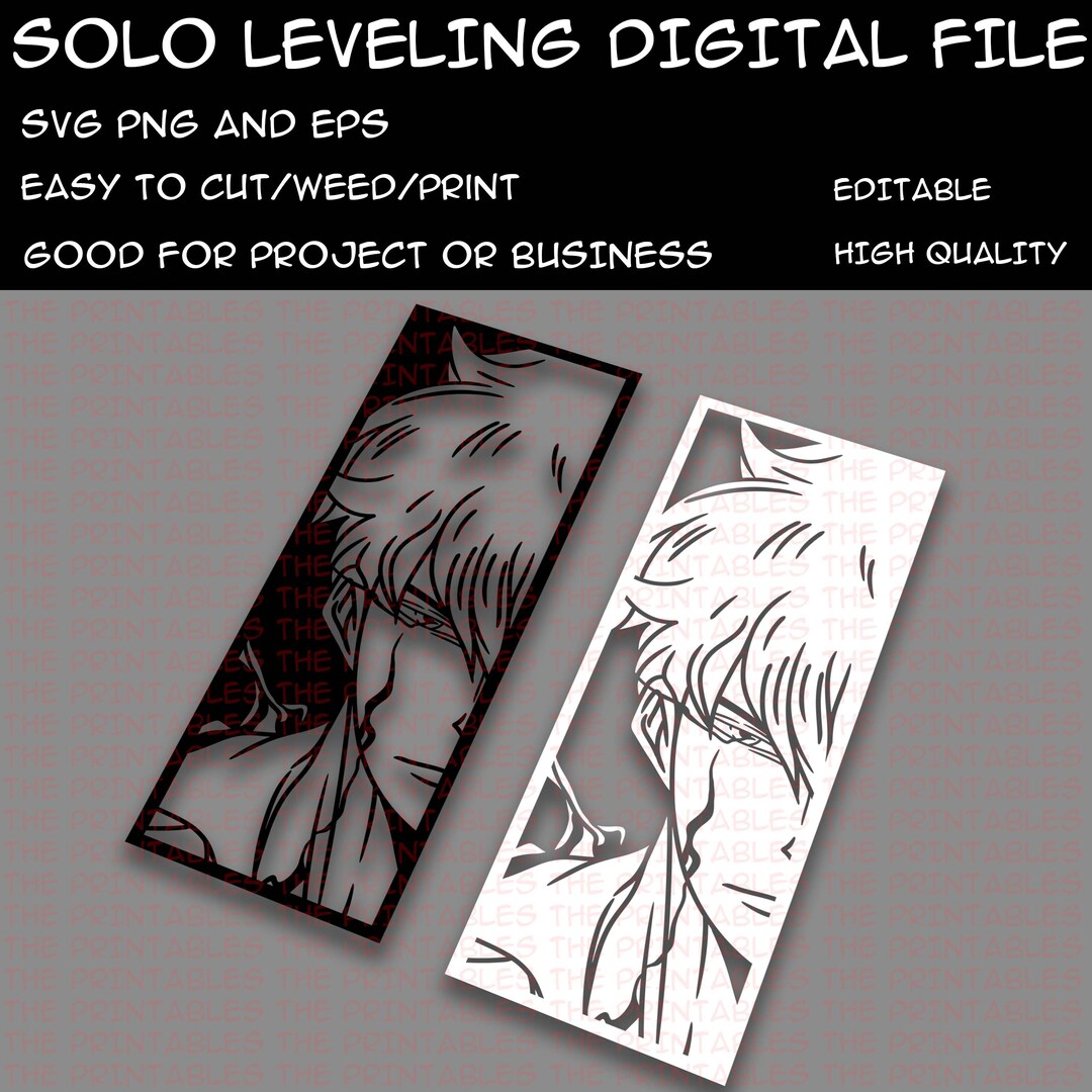 Solo Levelling Sticker Decal and Tshirt Design Anime Svg - Etsy
