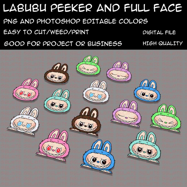Labubu Cutout - Etsy