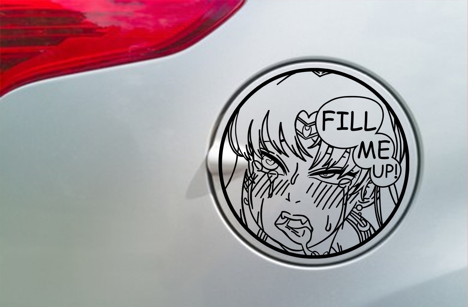Anime Peeker Sticker Design: Fill Me up Gas Tank Decal (digital Files ...