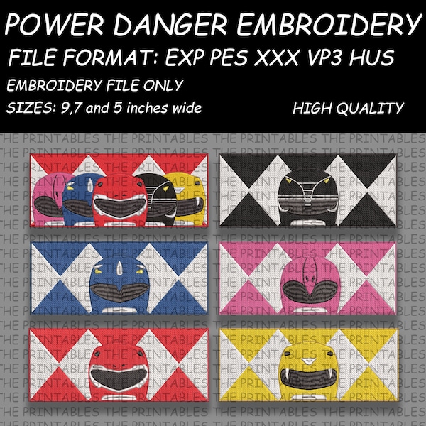 Power Ranger Embroidery Design - Etsy
