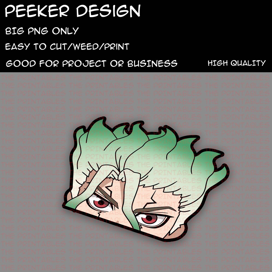 Anime Peeker Sticker Ready to Print, High Quality Png Design - Etsy