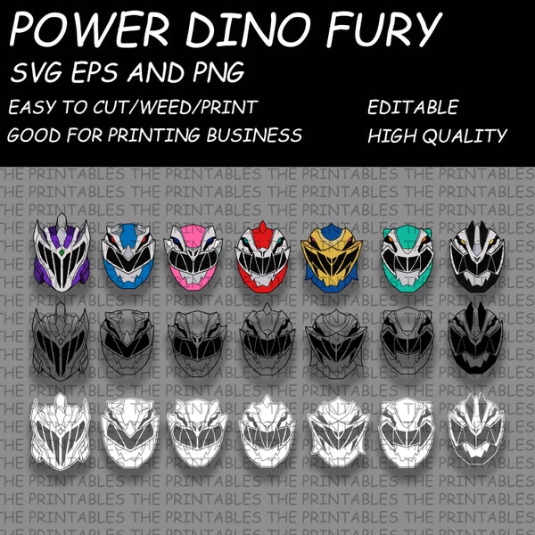 Power Rangers Dino Furry Svg - Etsy