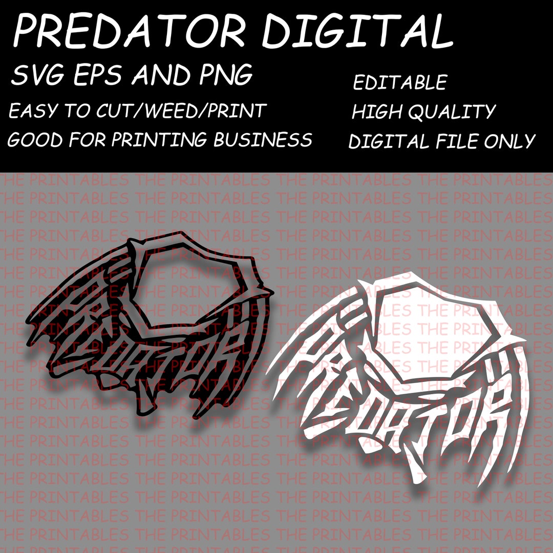 Predtor Minimalist, Digital Files, Ready to Print and Cut - Etsy