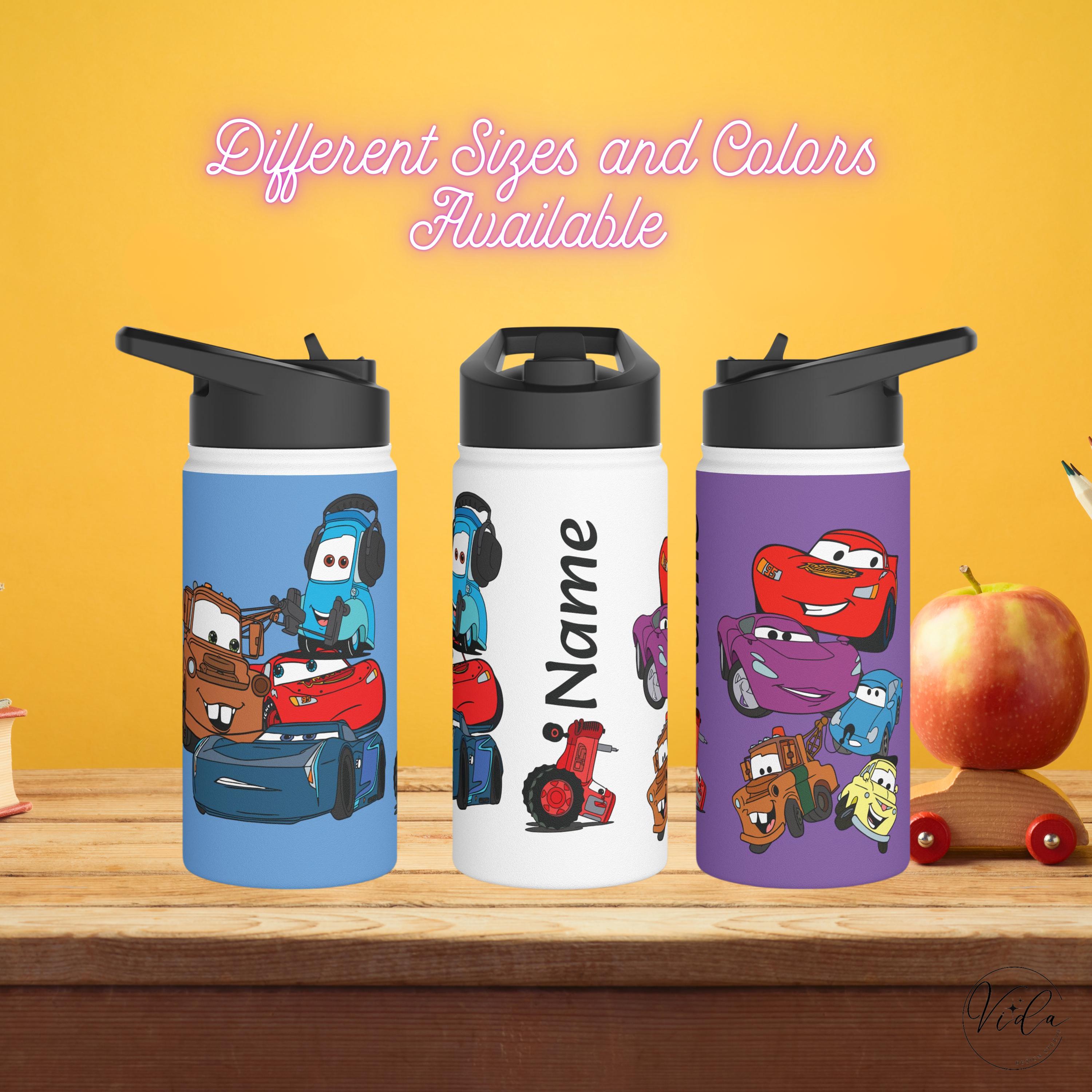 Personalized Cartoon Kids Water Bottle, Toddler Water Bottle With Name ...