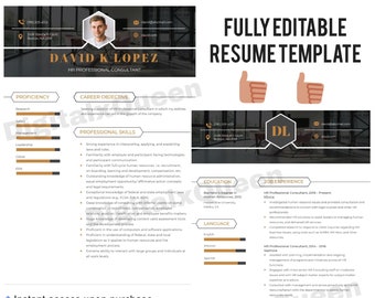 Executive Resume Template for Microsoft Word CV Template - Etsy