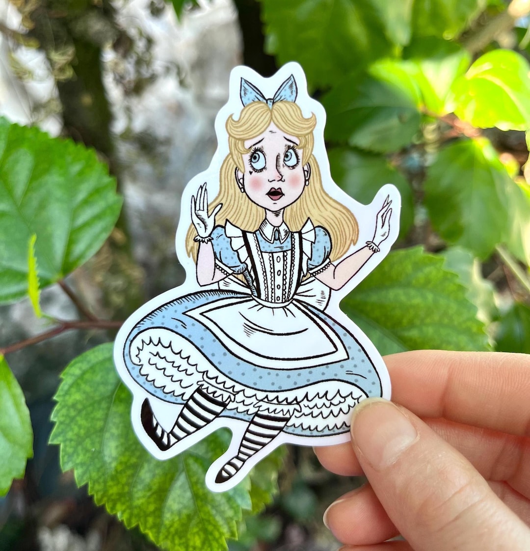 Alice Sticker Wonderland Vinyl Sticker Alice in Wonderland Sticker Book ...