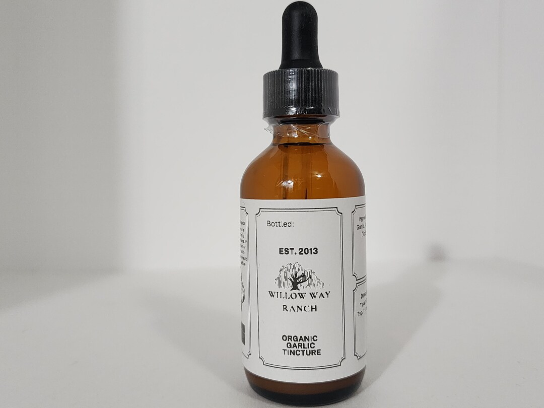 Garlic Tincture, Allium Sativum, Natural Herbal Organic Handmade ...