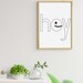 Hey Smiley Emoji Wall Art Poster, New Flat Inspiration, Cheerful ...