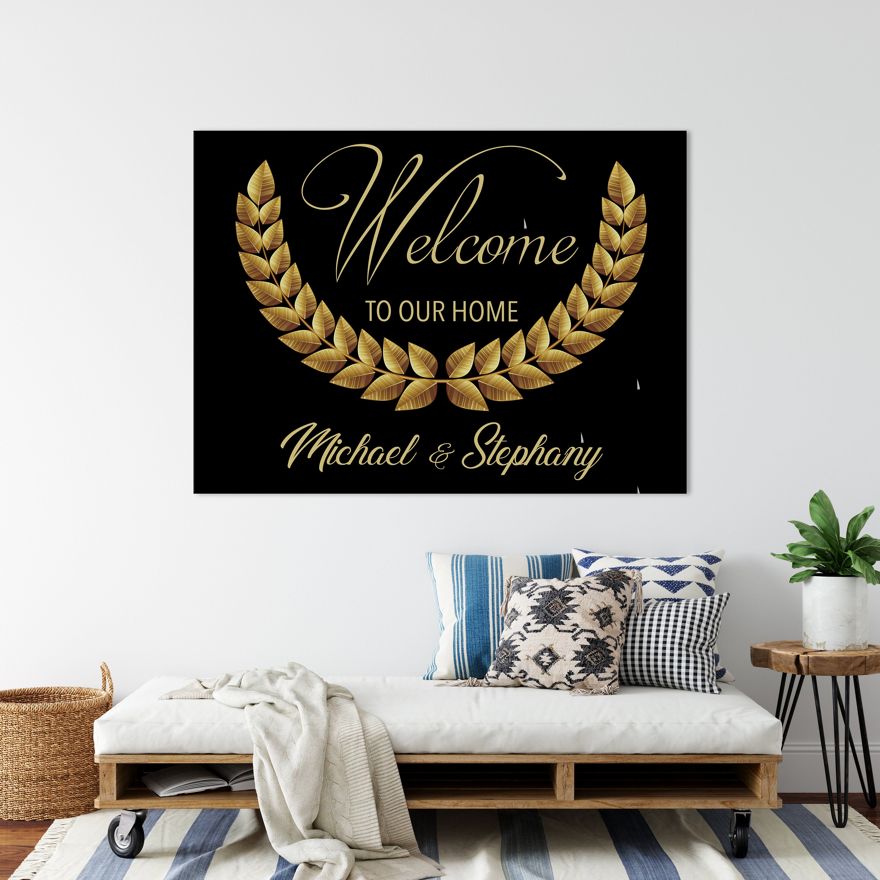 Home Decor Farmhouse Living Room Family Room Sign Vintage Home Decor ...