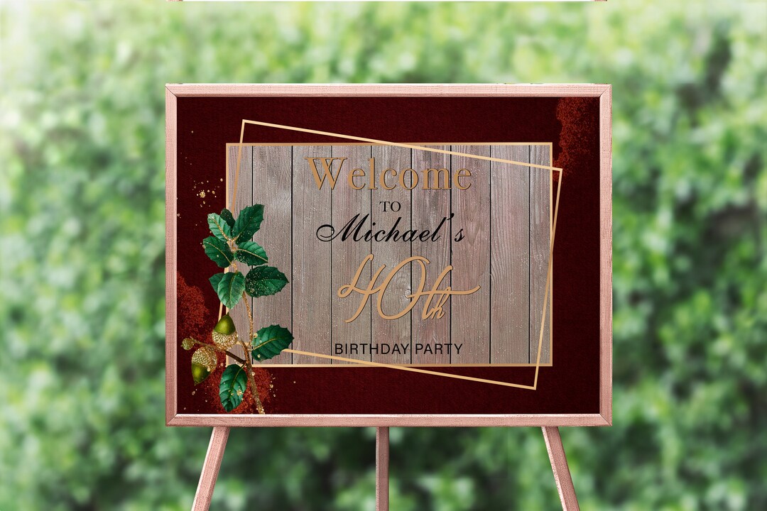 Personalized 40th Birthday 40th Anniversary Party Decoration Cheers to ...