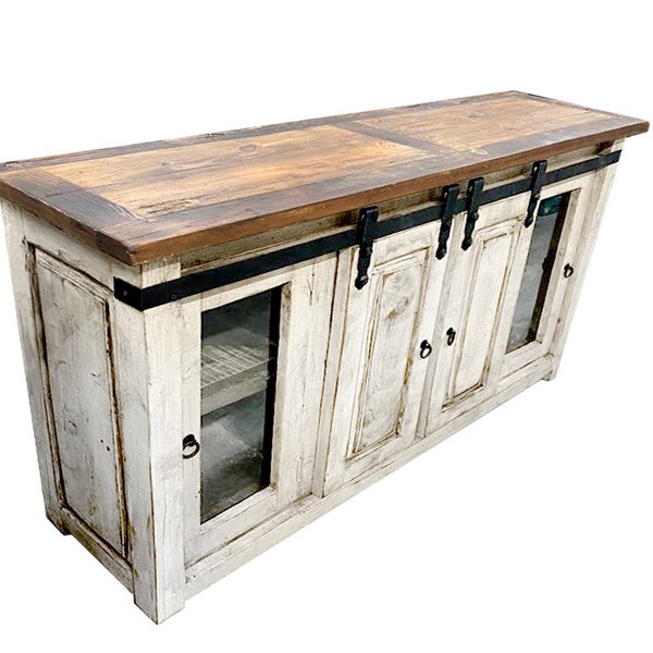 Barn Door Console - Etsy
