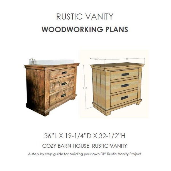 Bathroom Vanity Diy Plans - Etsy