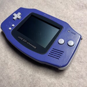 AGB 001 NINTENDO Game Boy Advance Indigo Handheld System Preowned Works ...