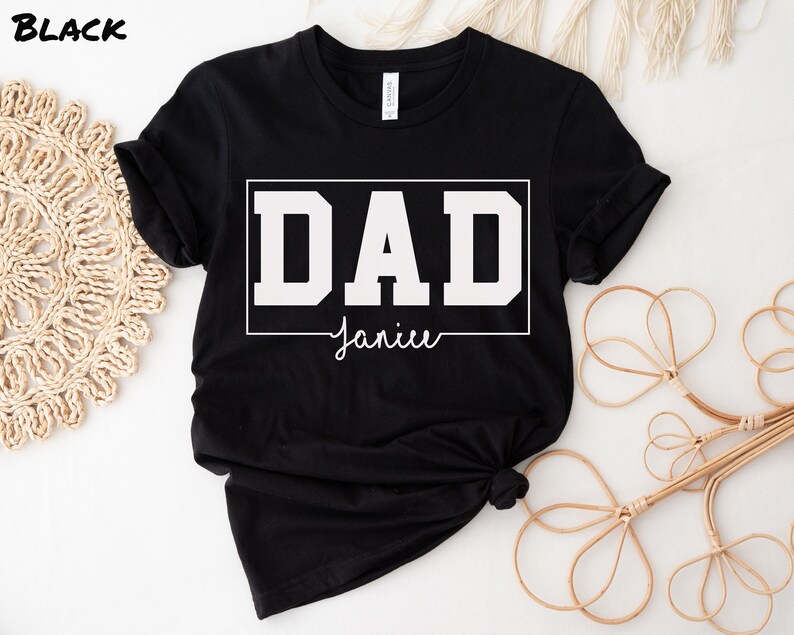 Custom Mom and Dad Shirts With Kids Names, Personalized Father's Day ...