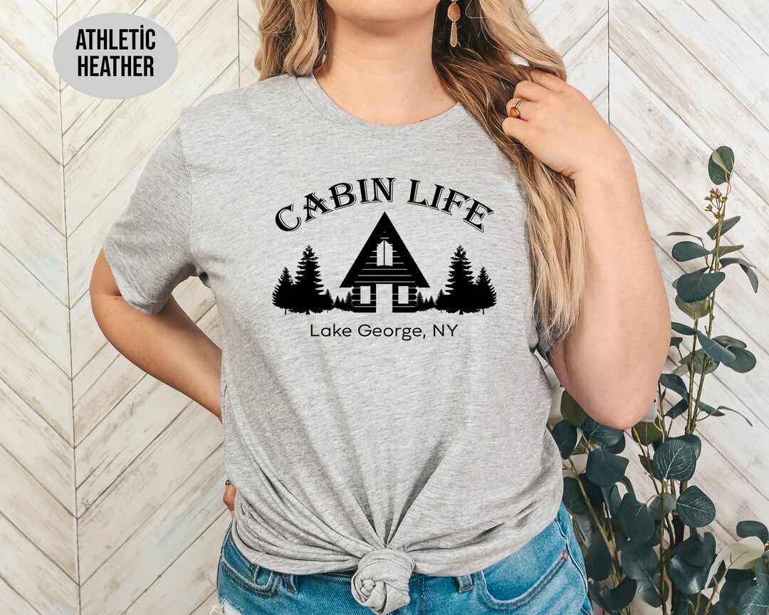 Personalized Cabin Shirt, Custom Cabin Life T-shirt, Cute Camping Crew ...