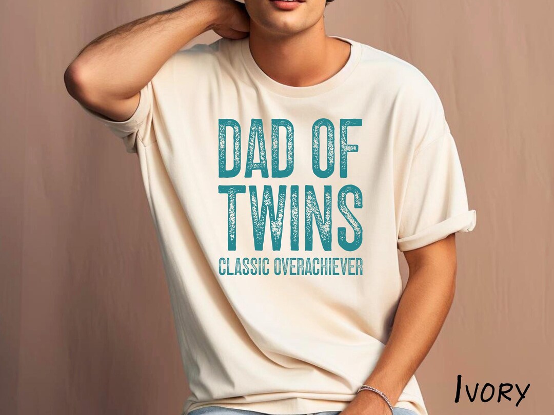 Twin Dad Gifts, Father of Twins, Daddy Shirt, Dad of Twins Comfort ...