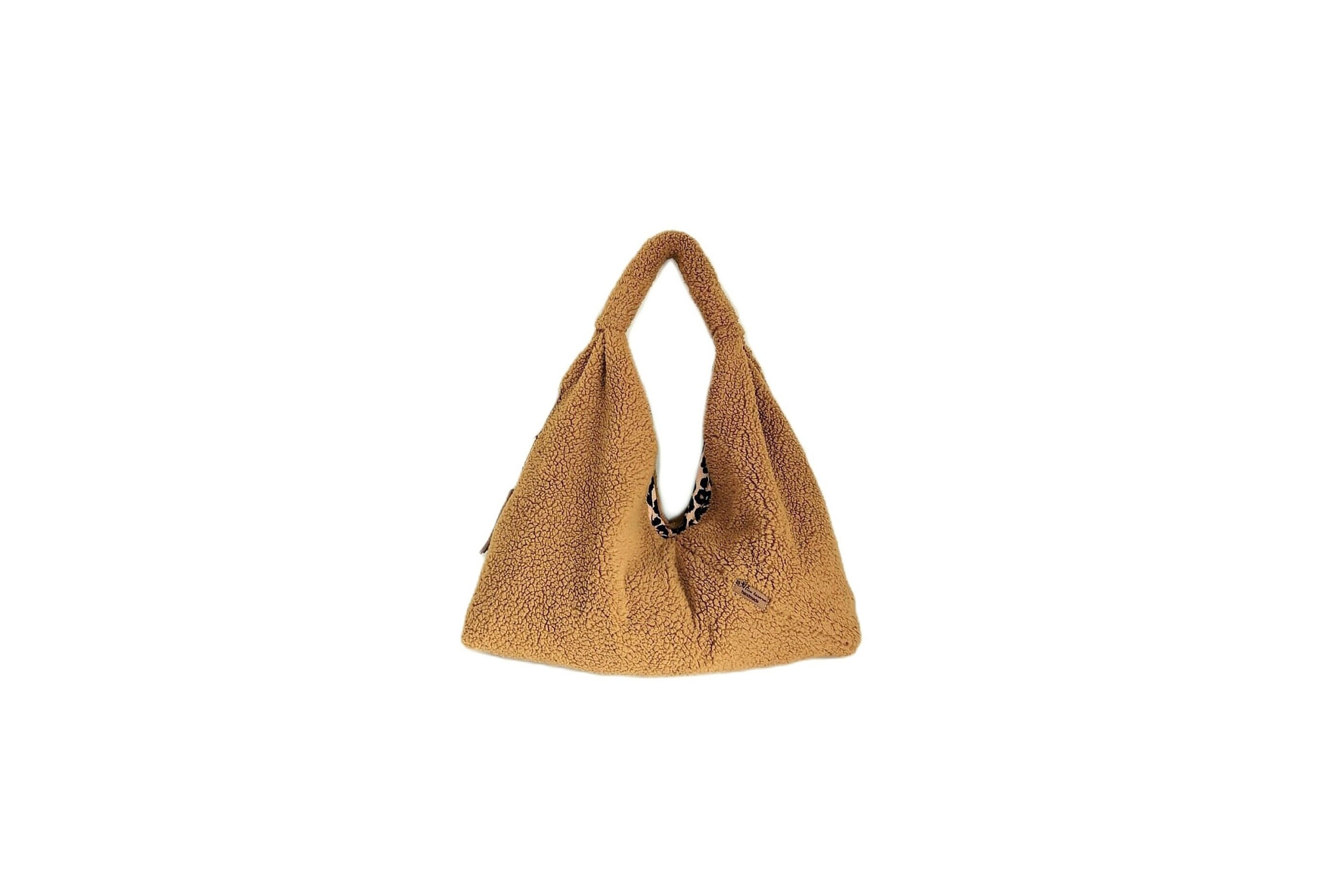 Japanese Origami Bag, Women's Bag, Plush Fabric Bag, Triangle Tote Bag ...