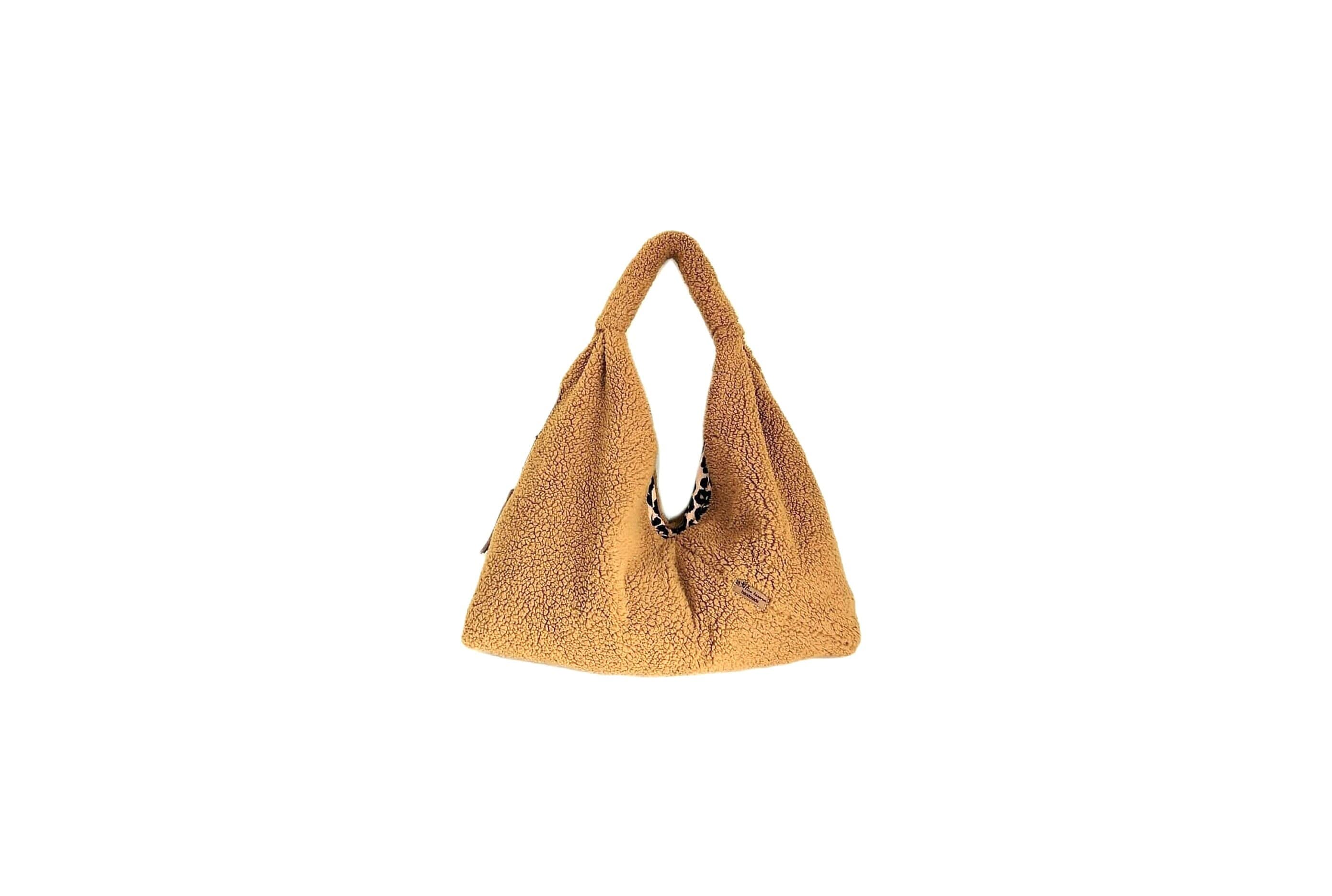 Japanese Origami Bag, Women's Bag, Plush Fabric Bag, Triangle Tote Bag ...