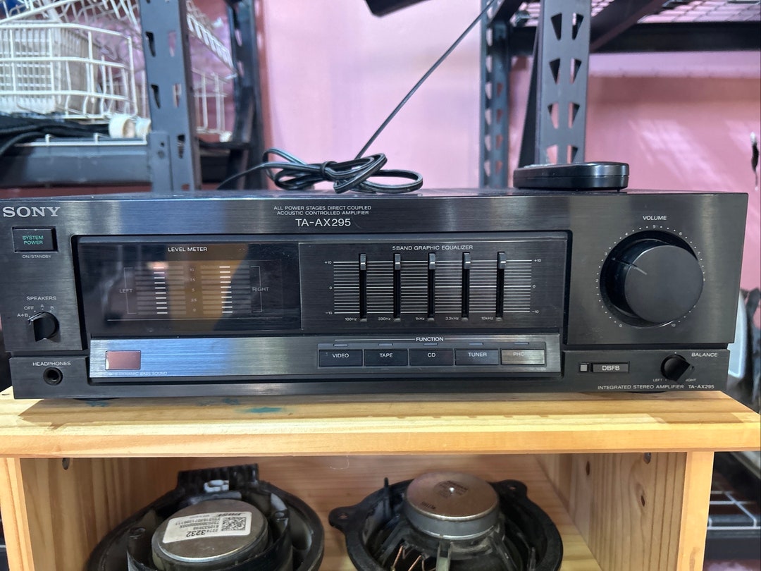 Sony TA-AX295 Integrated Stereo Amplifier 5 Band Equalizer With Remote ...