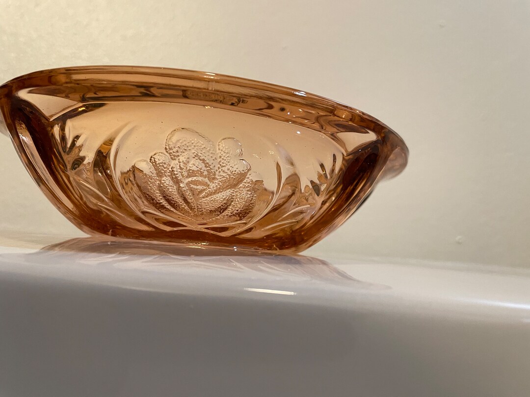 Vintage Pink Depression Glass Ashtray - Etsy