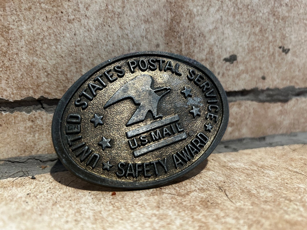 Vintage Belt Buckle - Postman - Etsy