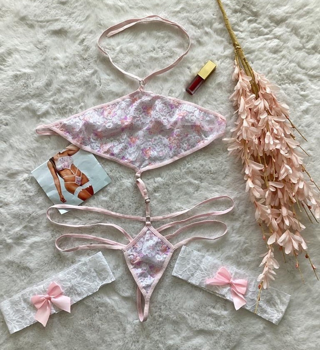 Delicate Lingerie Garter Belt See Through - Etsy