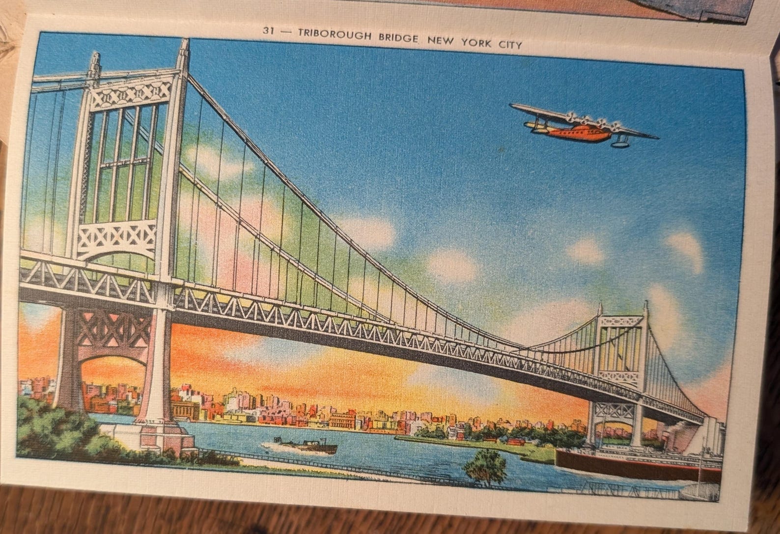 New York City Manhattan Souvenir Postcard Folder, 1940's Yankee Stadium ...