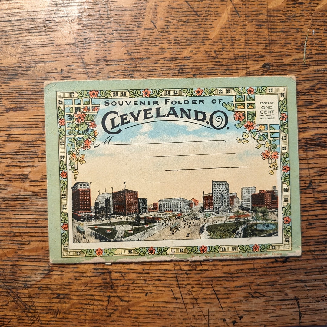 Cleveland Ohio Souvenir Postcard Folder, 1930's Vintage - Etsy