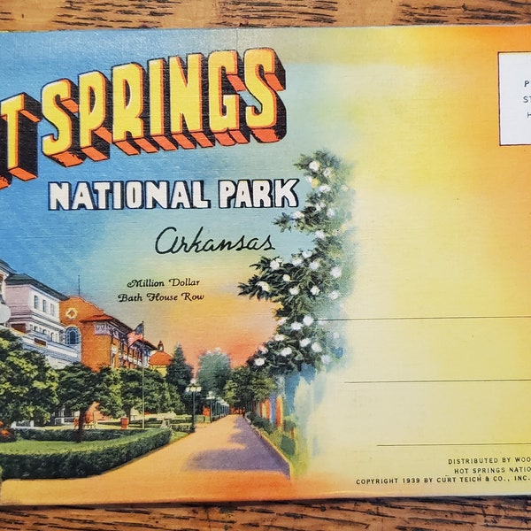 Hot Springs Arkansas Postcard - Etsy