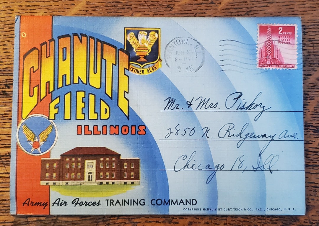 Vintage Chanute Field Air Force Training Command Illinois - Etsy