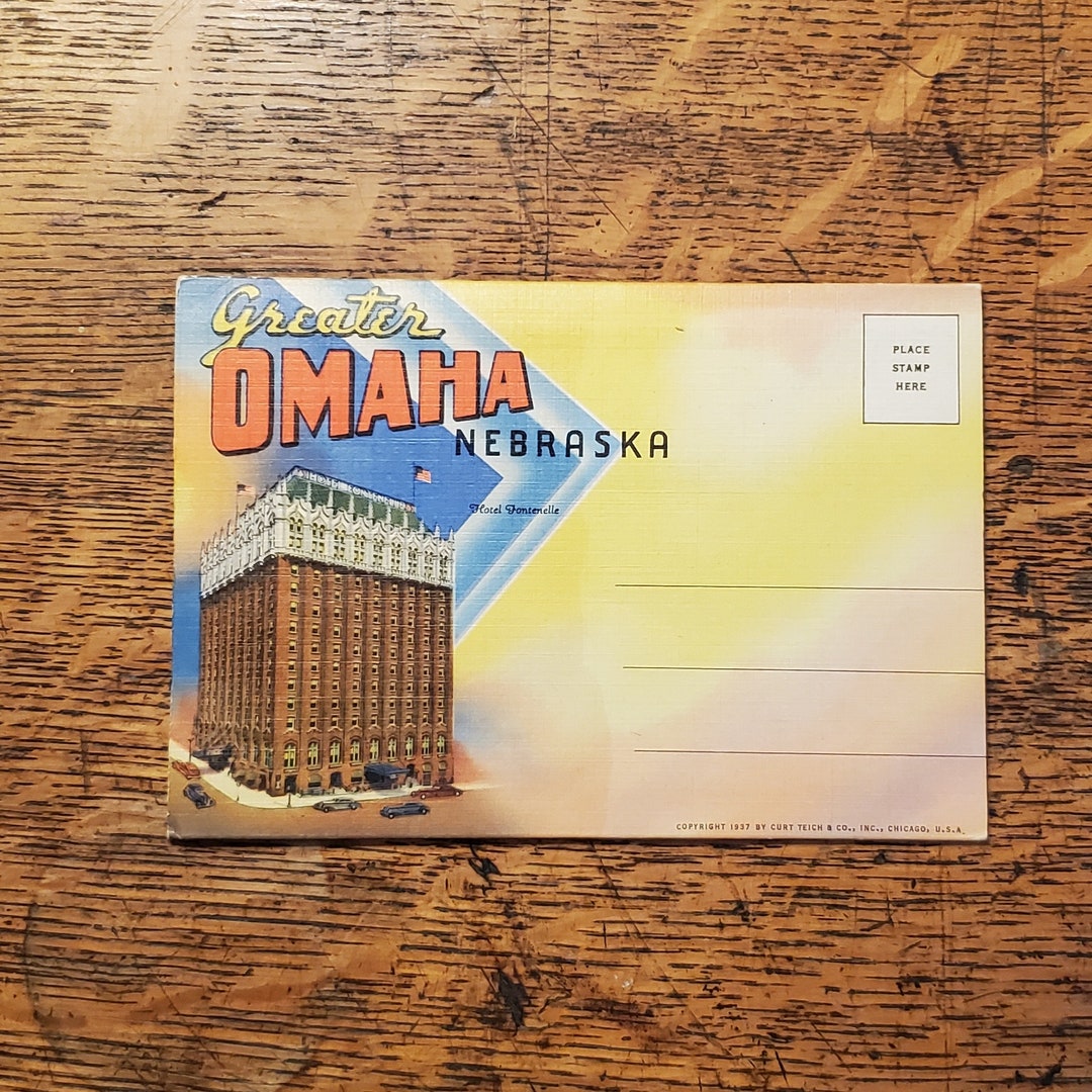 Omaha Nebraska Souvenir Postcard Folder: Vintage 1940s Architecture - Etsy