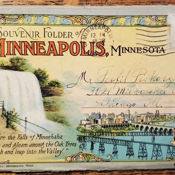 Minneapolis Postcard - Etsy