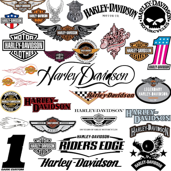 Harley Davidson Stickers - Etsy