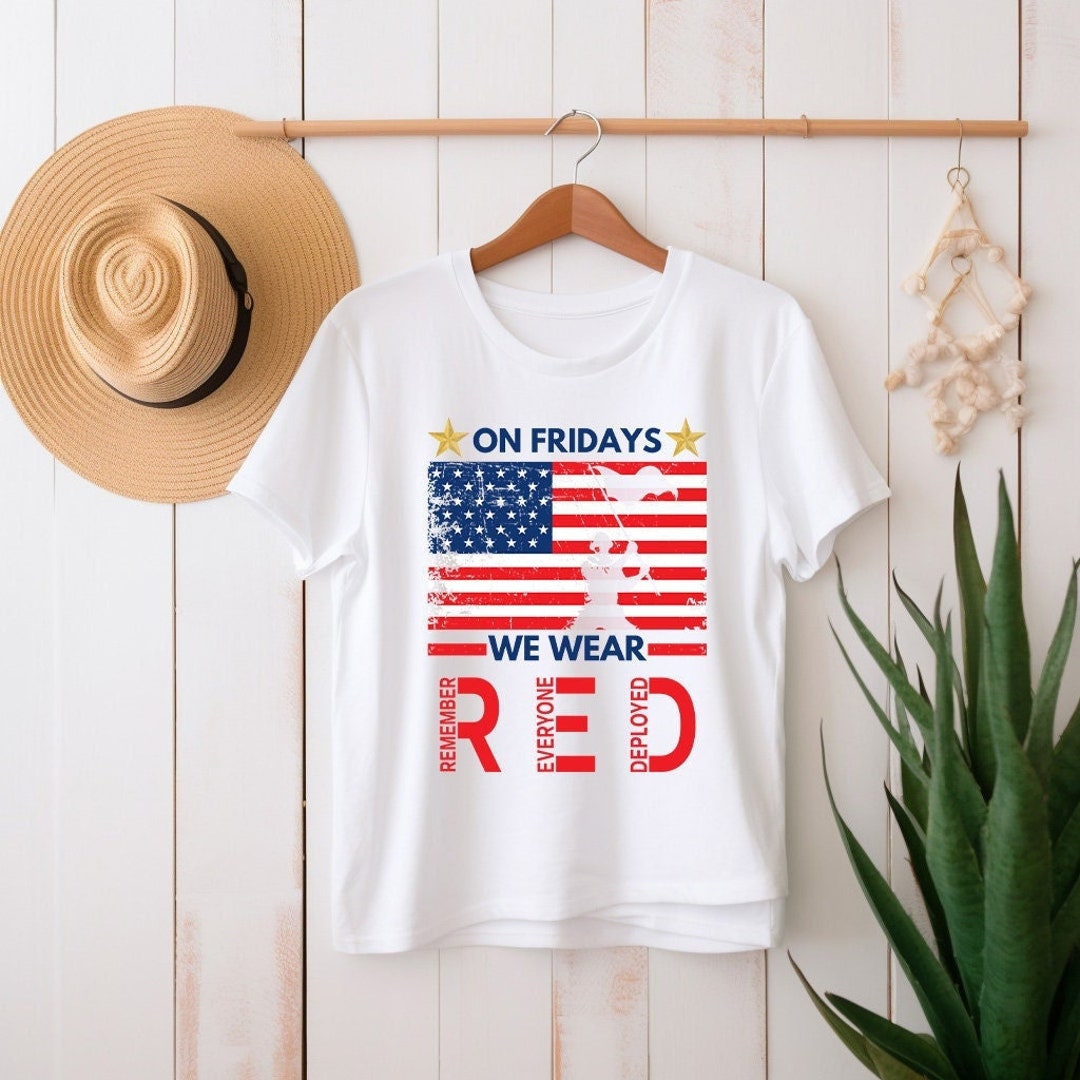 Remember Everyone Deployed T-shirt: American Flag, Patriotic Army USA ...