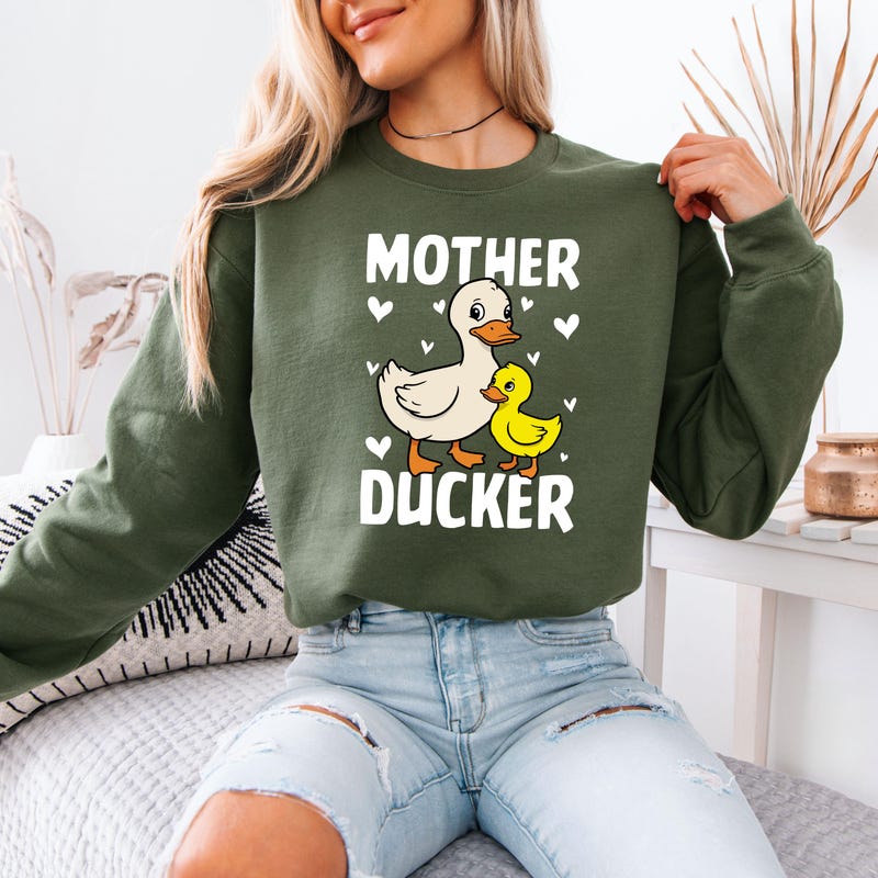 Mother Duck Hoodie - Etsy