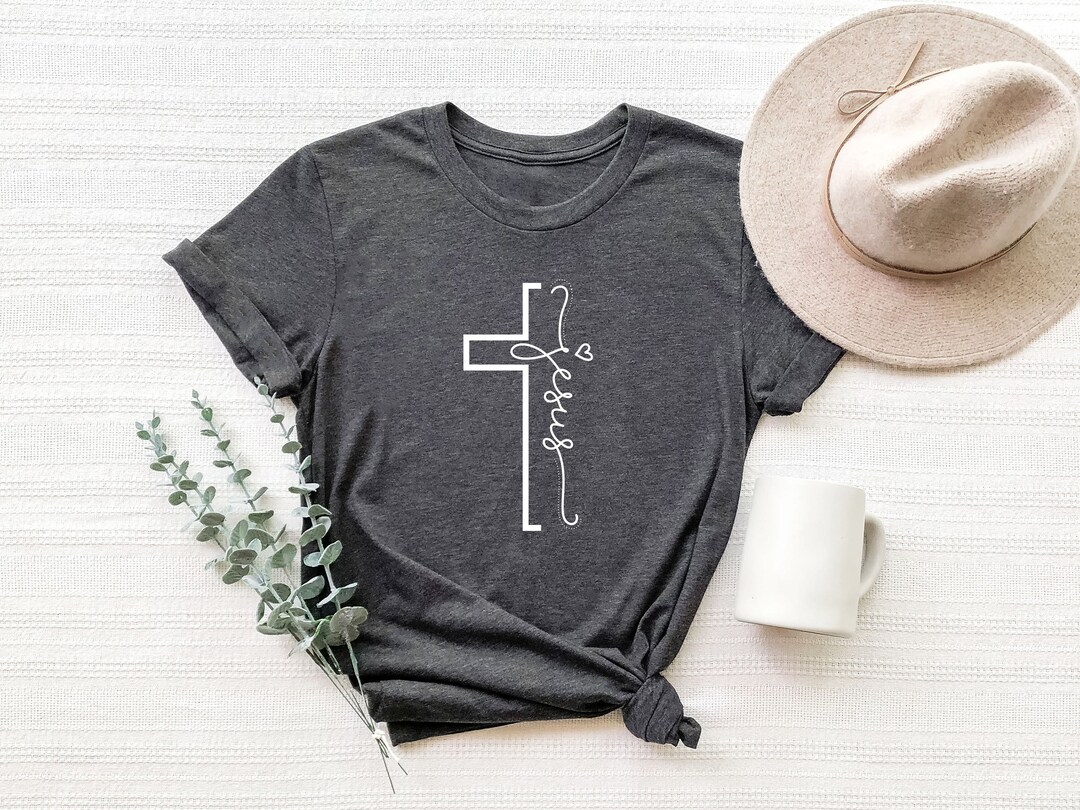 Jesus Cross Shirt: Inspirational Christian Apparel - Etsy