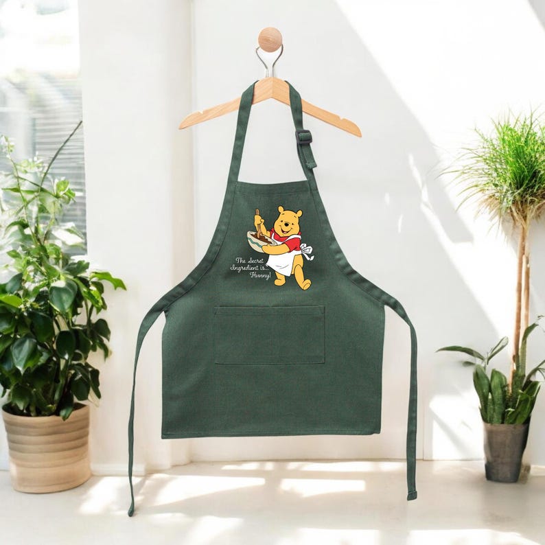 Disney Inspired Chef Apron, Winnie the Pooh Cooking Apron for Adults ...