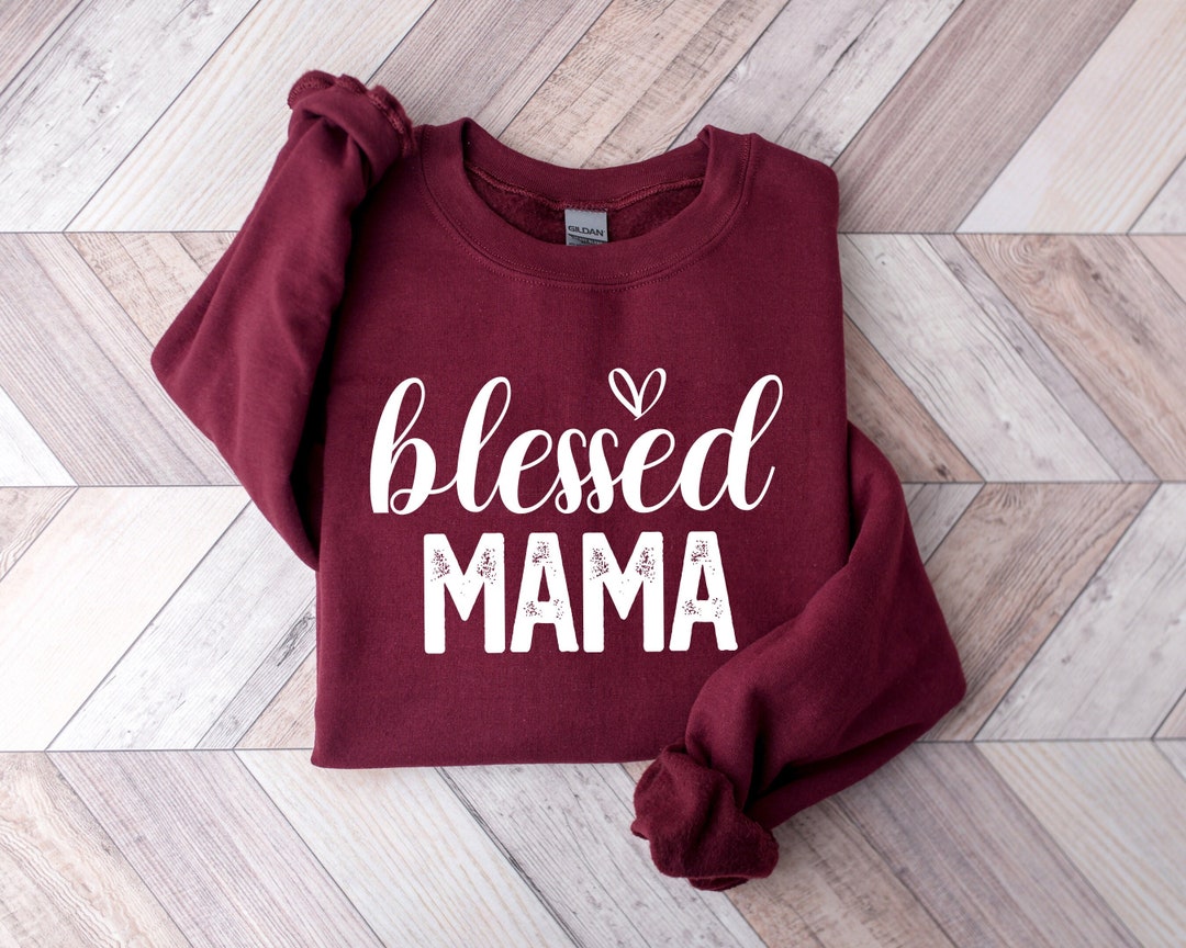 Blessed Mama T-shirt, Mama Blessing, Mom Gratitude, Blessed Life, Mama ...