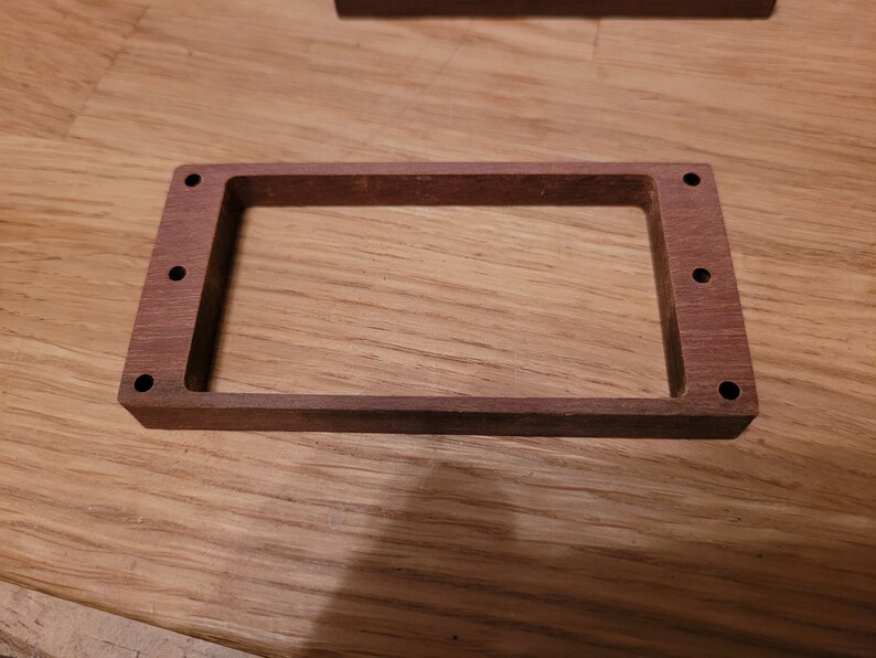 Dark Mahogany Wooden Guitar Pickup Ring - Etsy