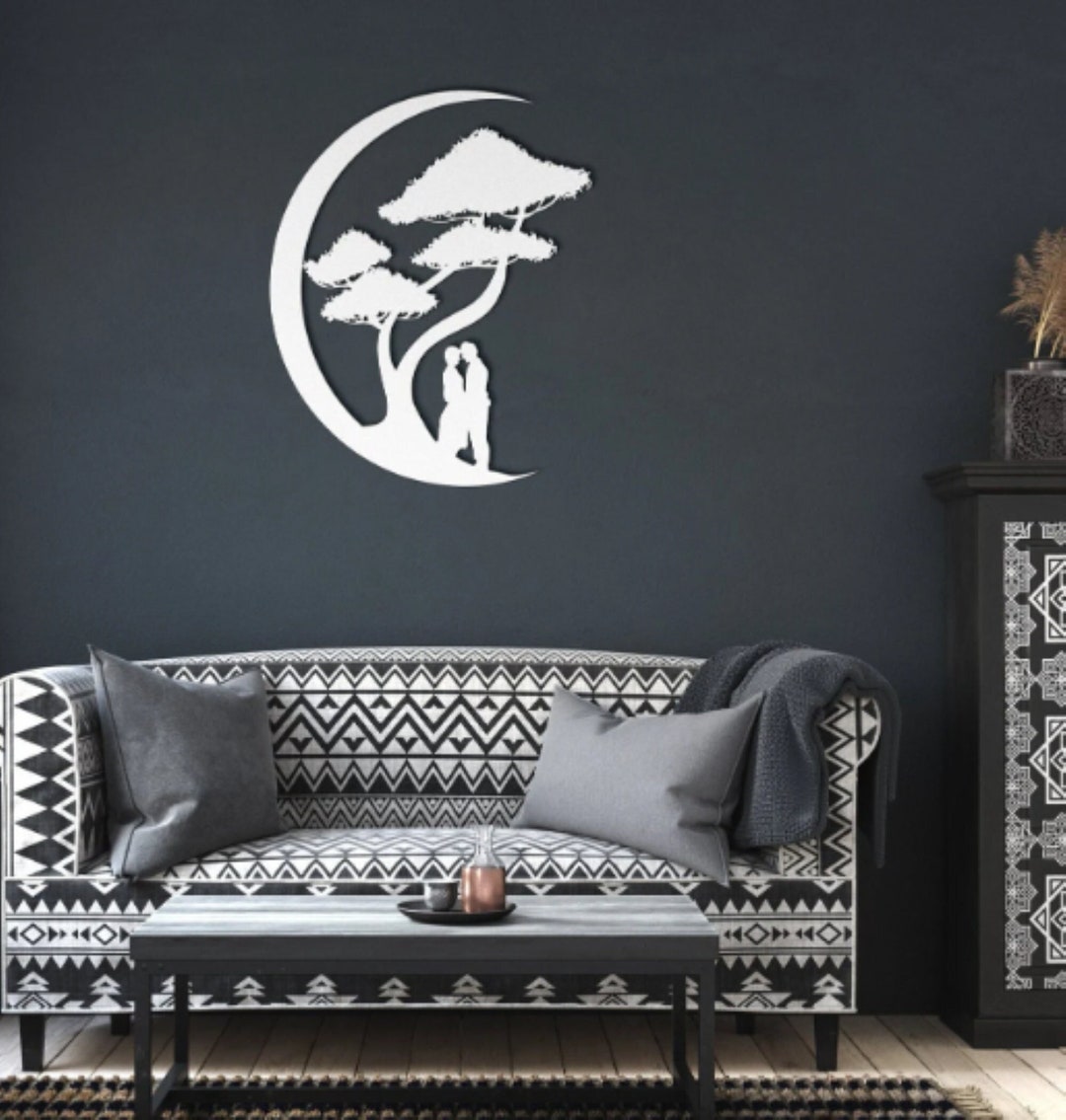 Modern Japandi Wall Art – Japanese Minimalist Metal Decor for Bedroom ...