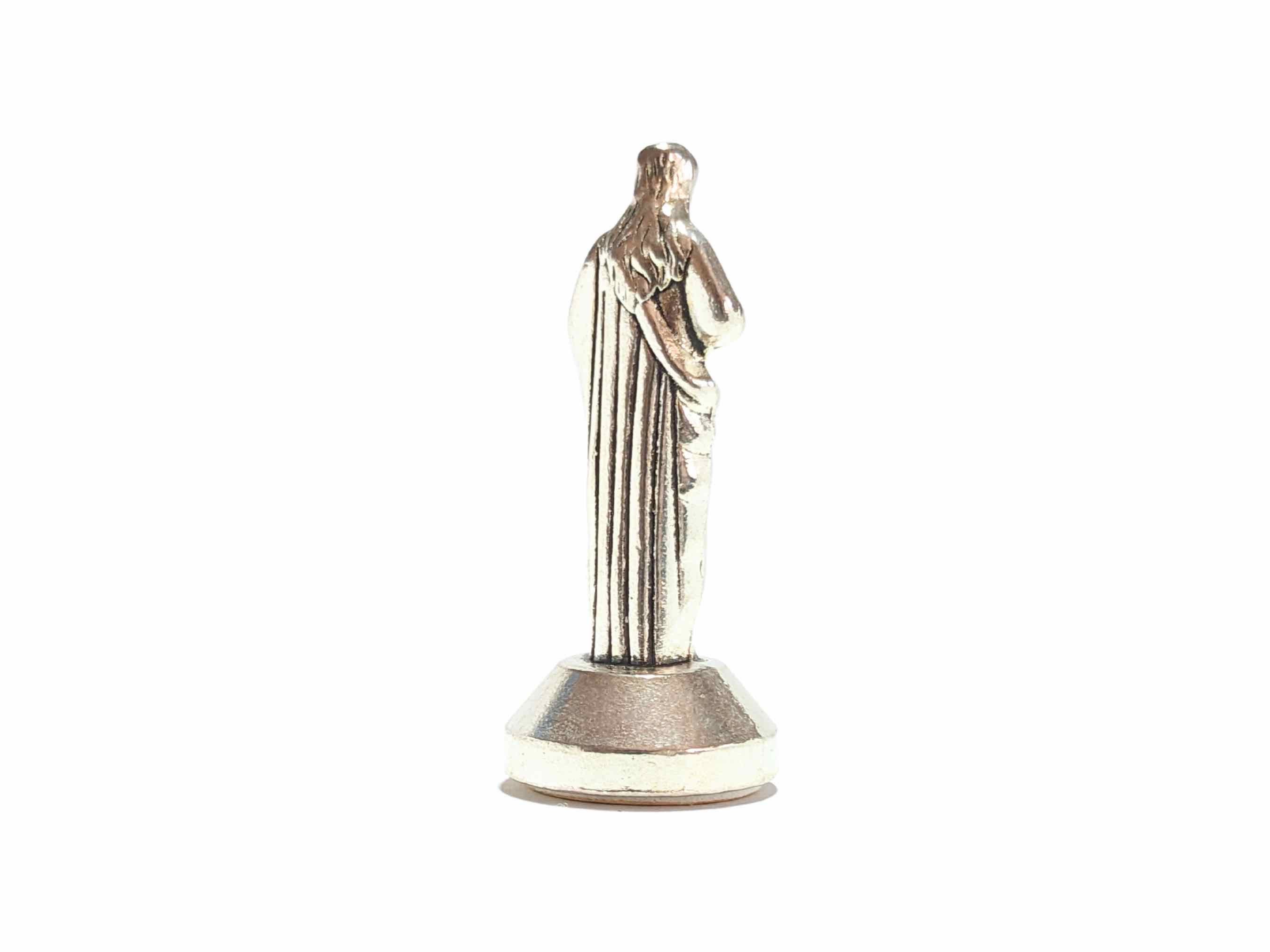 Sacred Heart of Jesus Minature Metal Figurine Statuette - Etsy