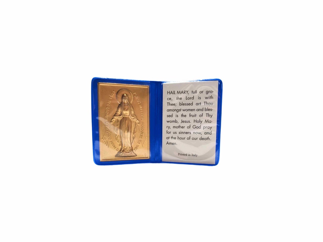 Miraculous Piety Case - Pocket Prayer With the Hail Mary Catholic Gift ...