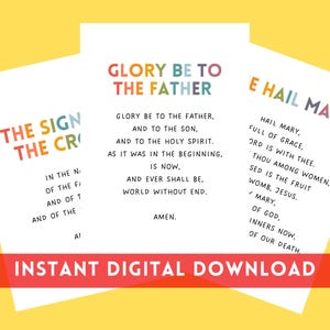 Catholic Prayer Posters Printable | PDF Digital Download | Prayer ...