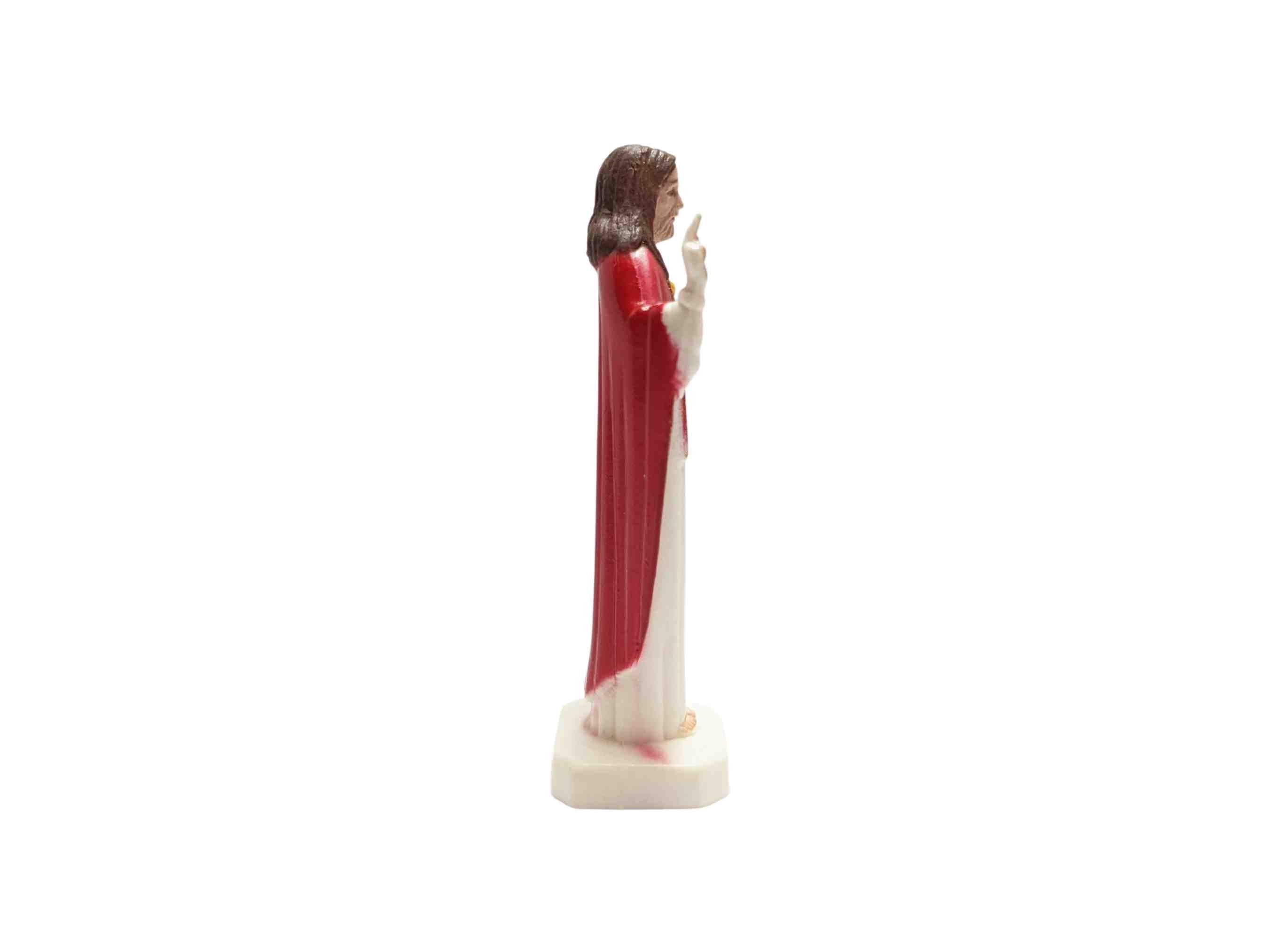 Sacred Heart of Jesus Miniature Figurine Plastic Statue - Etsy